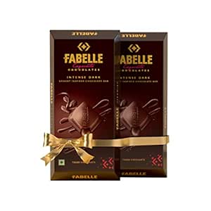 Fabelle Intense Dark - Chocolate Pack of 2, Large Luxury Dark Chocolate ...