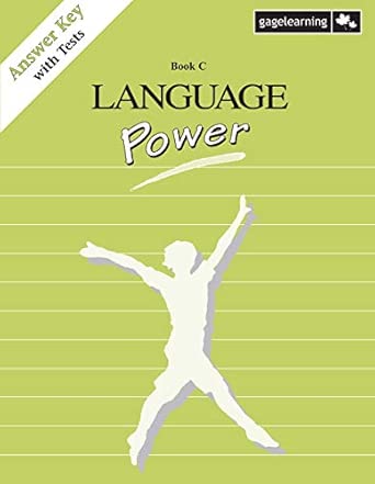 Language Power - Answer Key, Level C: Gage Learning: 9780771510212 ...