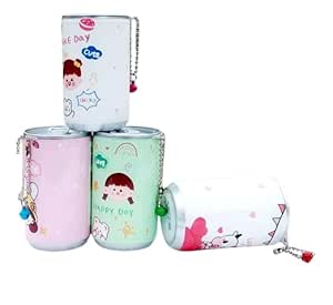 ARPIT MART Cute Girl Tin Shape Mini Portable Wet Wipes Tissue Can for ...