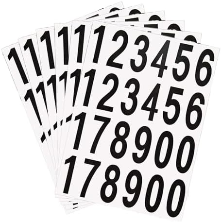 NVTEGR 6 Sheets Sticky Numbers, Number Stickers, Numbers Stickers, Self ...