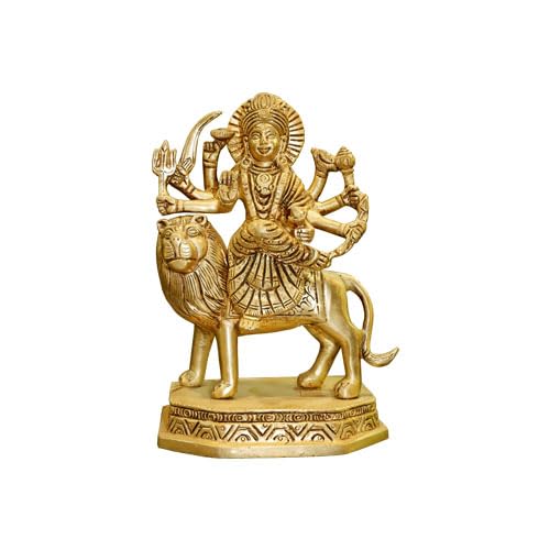 Buy Maa Durga Ji Brass Idol Ambe Bhavani Maa/Jagdamba Sherawali Statue ...