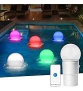 Amazon.com : XHKUKO Floating Pool Lights, Floating Solar Pool Lights ...