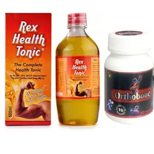 Buy Rex Health Tonic 500ml + Orthobone Tablets Online at Low Prices in ...