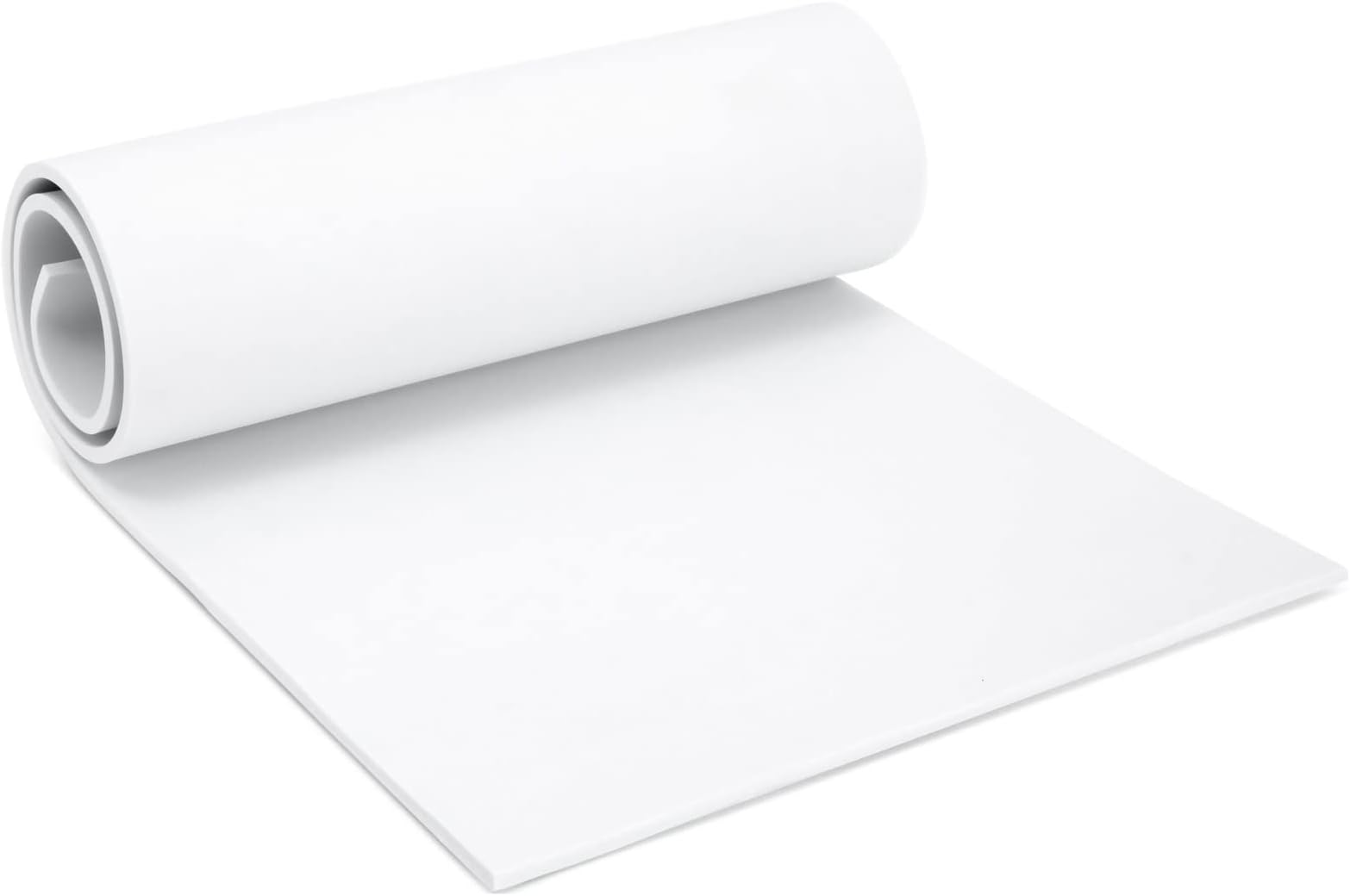 White EVA Foam Sheets Roll, Cosplay Foam for Crafts (10mm, 34.9 cm x 99 ...