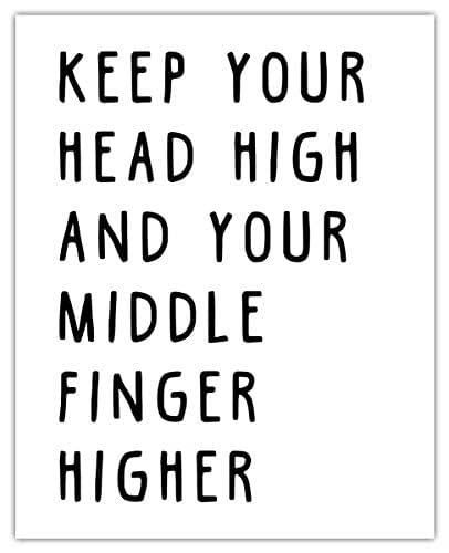 Amazon.com: Motivational Wall Art Office Decor for Men & Women: "Keep ...