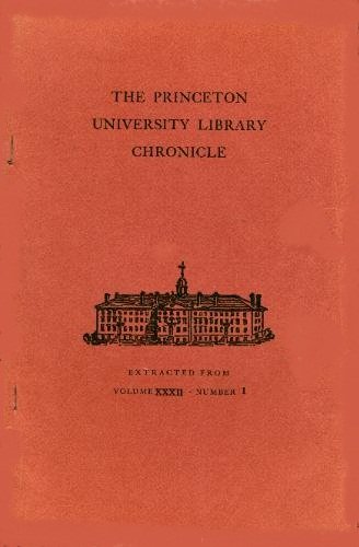 The Department of Rare Books and Special Collections at Princeton (The ...