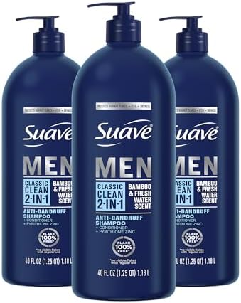Amazon.com: Suave Men 2 in 1 Anti Dandruff Shampoo and Conditioner ...