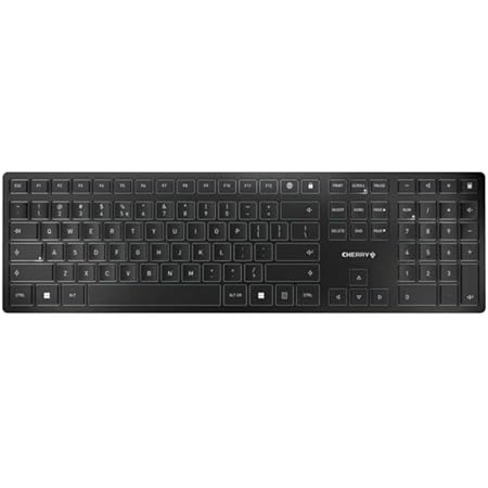 Amazon.com: Cherry KW 9100 Slim Wireless Keyboard Rechargeable with SX ...