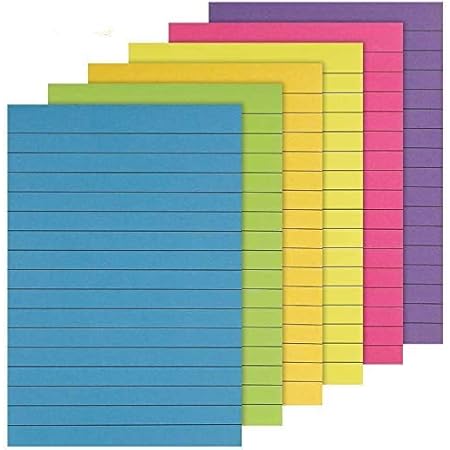 Early Buy Sticky Notes 203x152mm Self-Stick Notes 6 Bright Color 6 Pads ...