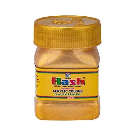 Flash Metallic Color (Gold Leaf, 50ml) : Amazon.in: Home & Kitchen