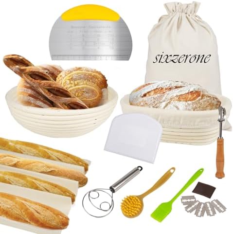 Amazon.com: Sourdough Bread Baking Supplies,Sourdough Banneton Bread ...