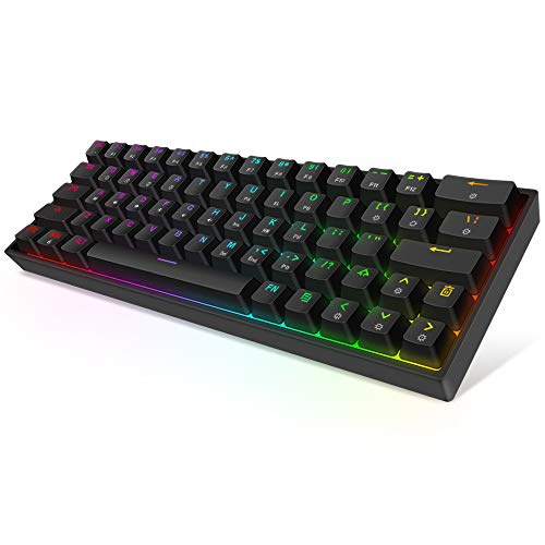 Buy YUNZII SK64 64 Keys Hot Swappable Optical Mechanical Keyboard with ...