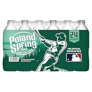 Amazon.com: Poland Spring Natural Spring Water Bottles, 24 Pack - Still Bottled Water with ...