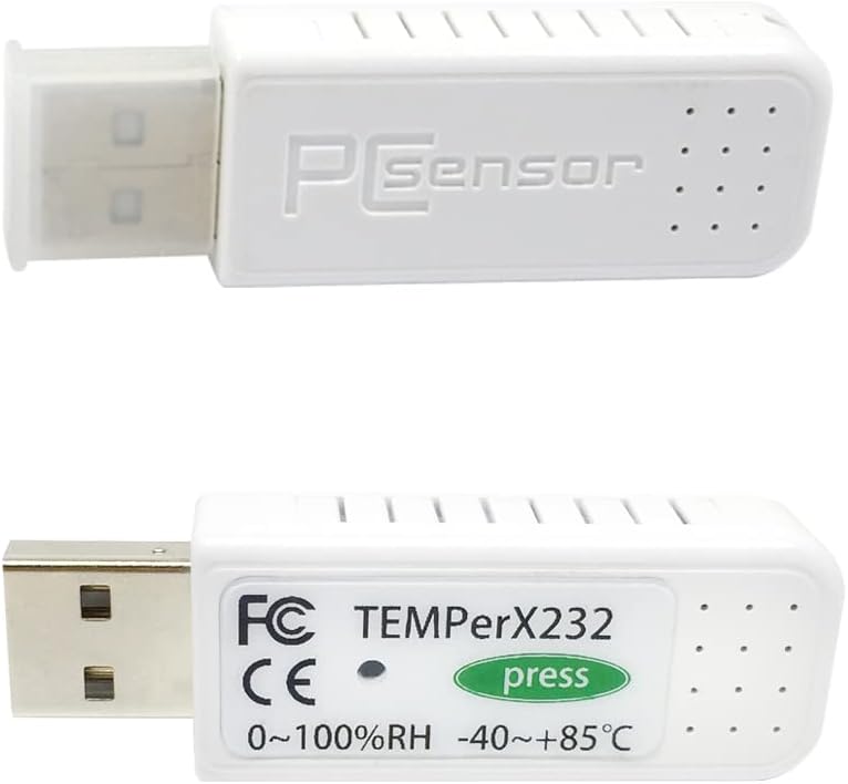 Amazon.com: PCsensor USB Temperature Humidity Meter Monitor Indoor ...