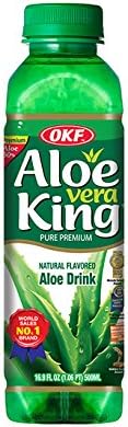 Amazon.com : OKF Aloe Vera Drink in 16.9 Ounce Bottles Healthy Edition ...