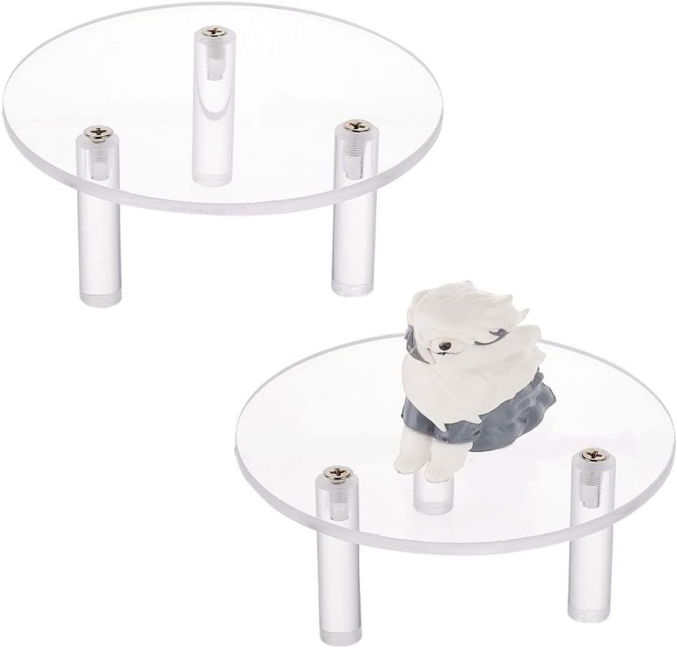Amazon.com: FINGERINSPIRE 2 Packs Clear Acrylic Jewelry Display Riser 3 ...