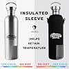 Amazon.com: Tactiko 50 oz/1500ml Stainless Steel Water Bottle with ...