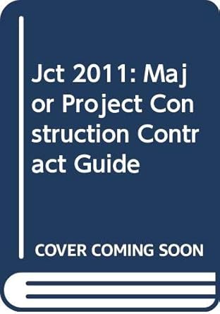 JCT: Major Project Construction Contract Guide 2011: Amazon.co.uk: 9780414047037: Books