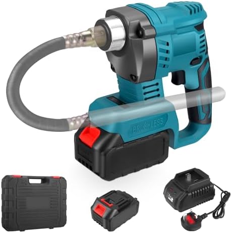 21V Brushless Cordless Concrete Vibrator, 3200RPM Industrial-Grade ...