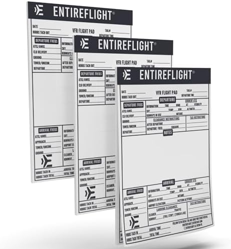 Amazon.com: EntireFlight - VFR Notepad for Pilot Knee Board ...