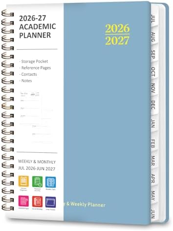 Amazon.com : Planner 2026-2027, Weekly and Monthly Academic Planner ...