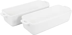 Amazon.com: jinsongdafa Healthy Ceramic Mini Long Loaf Pan Baking Dish ...