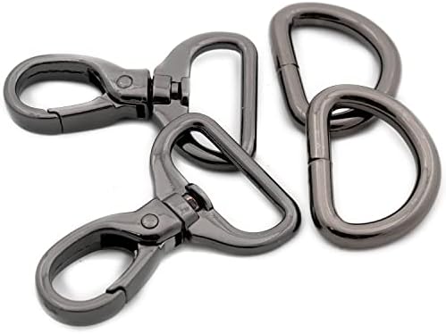 Amazon.com: Oval Snap Hooks,with D Rings 8 Sets Purse Hardware Lobster ...