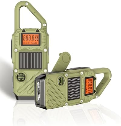 Amazon.com: Rechargeable Adult Walkie Talkie with Emergency Solar Hand ...