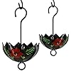 Amazon.com : Set of 2 Parasol Botanica Ant Moats, Black, Red Hibiscus ...