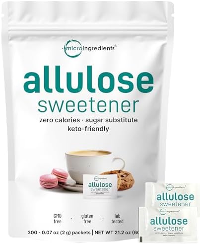 Amazon.com : Allulose Sweetener, 300 Packets | Zero Calorie, Plant ...