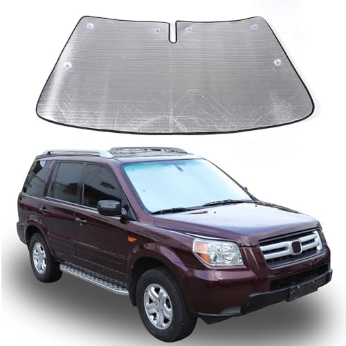 Amazon.com: HIRUFAIT Windshield Sun Shade Compatible with Honda Pilot ...