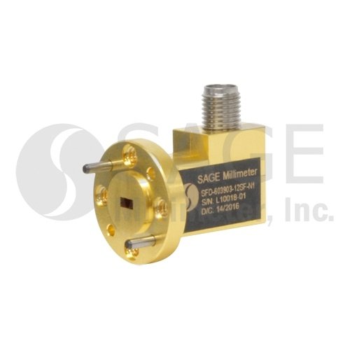 WR-12 Waveguide Negative Amplitude Detector, 60 GHz to 90 GHz, E Band ...