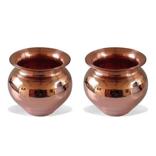 Suparia's® Pure Copper Pooja Kalash Small Size Kalash for Home mandir ...