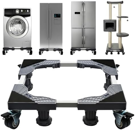 Amazon.com: WBJKZJD Fridge Stand Mobile Base With 4 Locking Wheels and ...