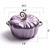 Amazon.com: Pumpkin Cocotte Dutch Oven Pot with Lid,Enamel Cast Iron ...