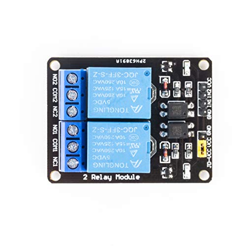 Buy MCIGICM 2 Channel DC 5V Relay Module for Arduino UNO R3 DSP ARM PIC AVR STM32 Raspberry Pi ...