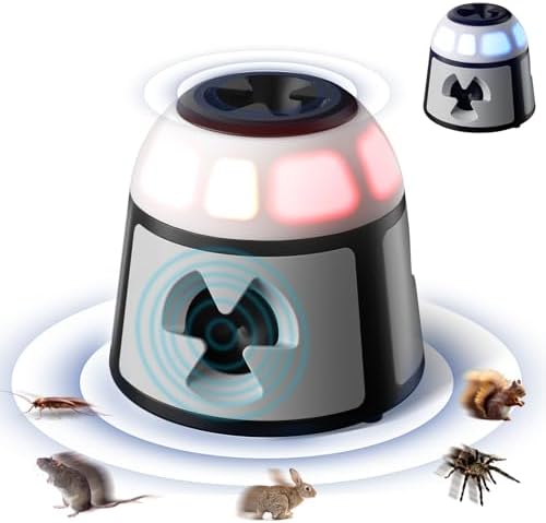 Ultrasonic Mouse Repeller, Mice Repellent, 360° Rodent Repellent Indoor ...