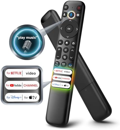 Amazon.com: Voice Remote for TCL-Google-TV-Remote Control Replacement ...