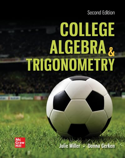 Amazon.com: College Algebra & Trigonometry: 9781260260441: Miller ...