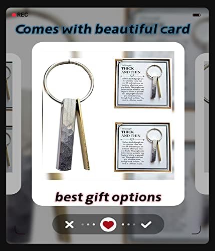 Through Thick and Thin Keychain-Stainless Steel Material is Not Easy to ...