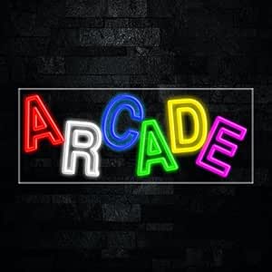 Amazon.com: LED Flex Neon Arcade Sign for Business Displays ...