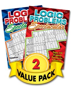 Logic Problems Spectacular Puzzles for All Ages – 2 Pack [Paperback ...