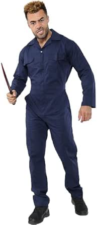 Amazon.com: WickedFun® Men's Horror Killer Cosplay Jumpsuit - Adult ...