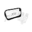Amazon.com : Medium Clear Cosmetic Bag Airplane Print : Clear Bag Tsa ...