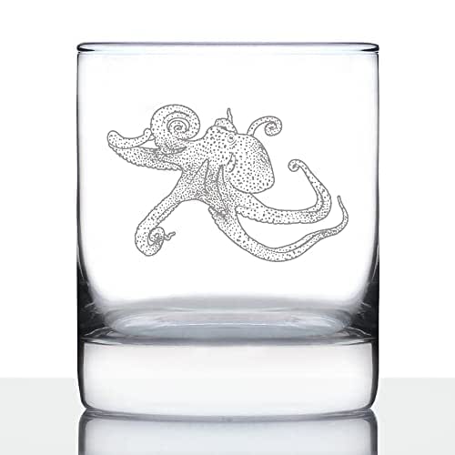 Amazon.com: Octopus Whiskey Rocks Glass - Octopus Decor or Gifts for ...