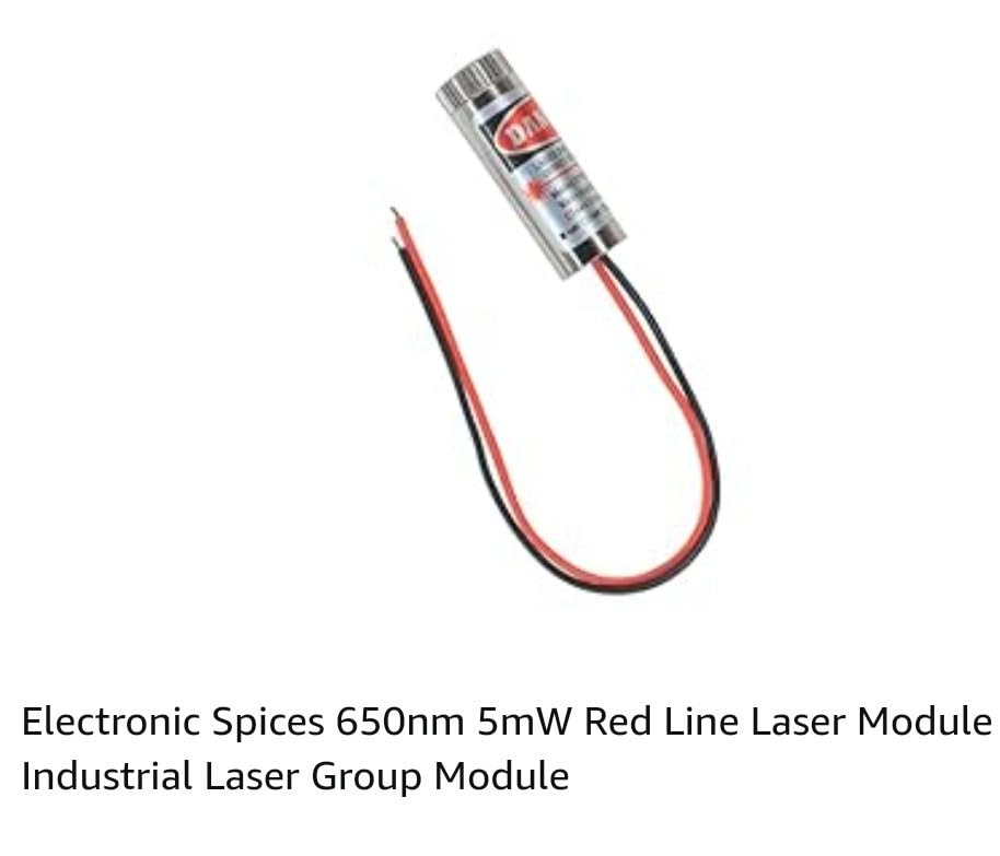 Electronic Spices 650nm 5mW Red Line Laser Module Industrial Laser ...