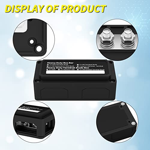 Snapklik.com : Joinfworld 300A Bus Bar 12V DC Waterproof Power ...