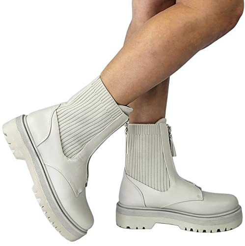 Snapklik.com : TruFox Womens Lug Sole Platform Ankle Chelsea Boots ...