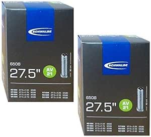 Amazon.com : Schwalbe AV21 650B Mountain Bike Inner Tubes - 27.5 x 1.50 ...