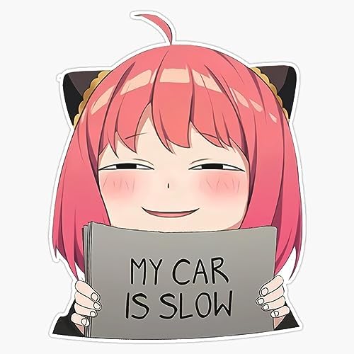 Amazon.com - Anya Smug Face Car Warning Vinyl Sticker Waterproof Bumper ...